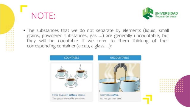 Food vocabulary, countable and uncountable nouns; quantifiers.pptx