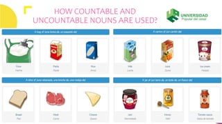 Food vocabulary, countable and uncountable nouns; quantifiers.pptx