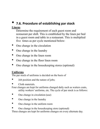 House keeping. hotel management slide shere | DOCX