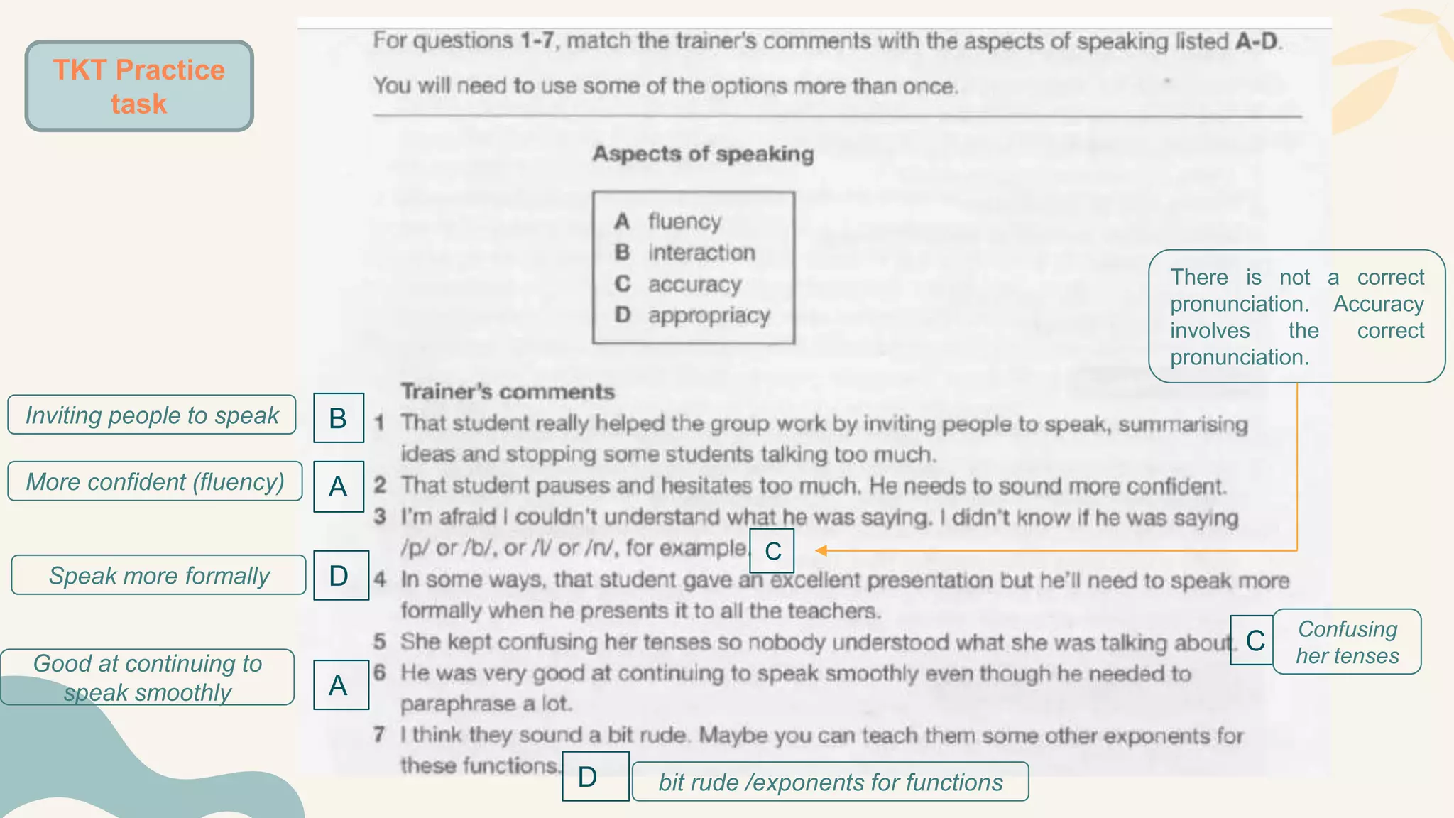 Unit 7- 8 (TKT) | PPT