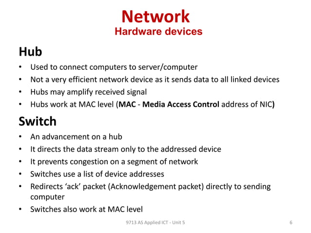 CIE A Level Applied ICT Unit 7 - Computer Networks | PPTX