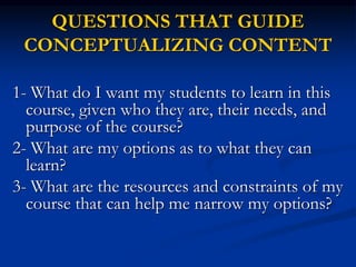 CONCEPTUALIZING CONTENT | PPT