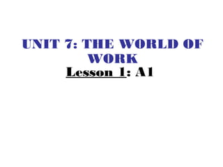 Unit 7 copy | PPT