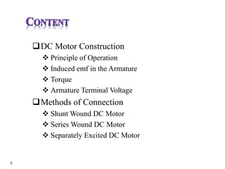 Construction DC motor and it application | PPT
