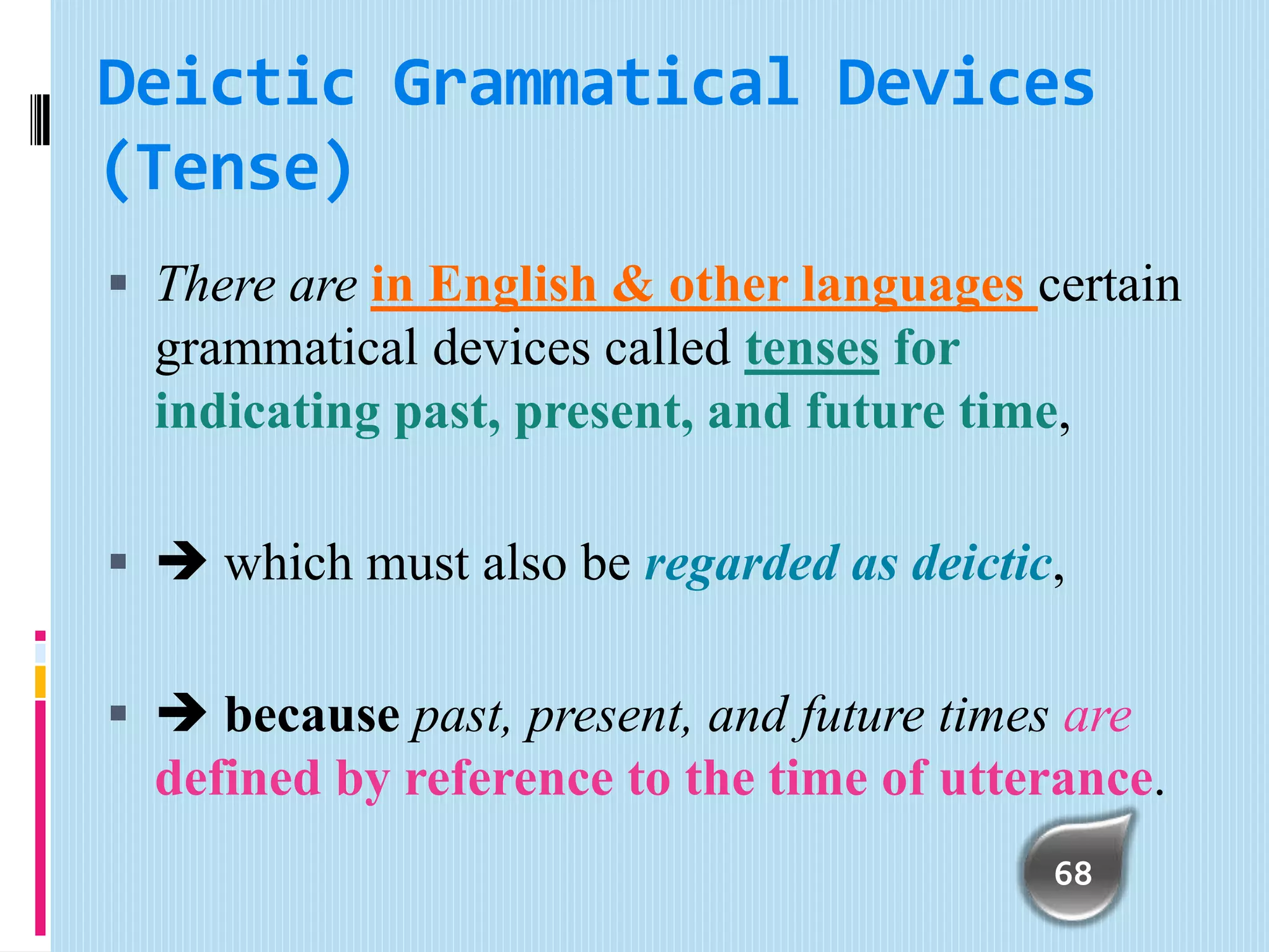 Unit 7 - Deixis and Definiteness | PPTX