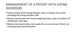 Unit 7 eating disorders | PPTX