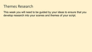 Unit 7 film practices wk4 | PPT