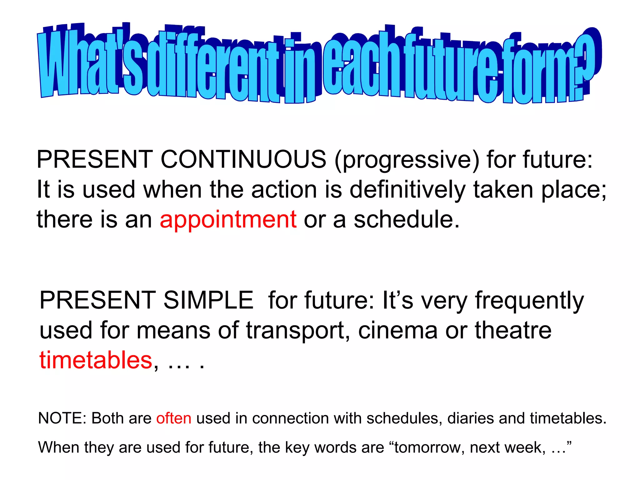 4ESO Unit 7 Future tenses | PPT