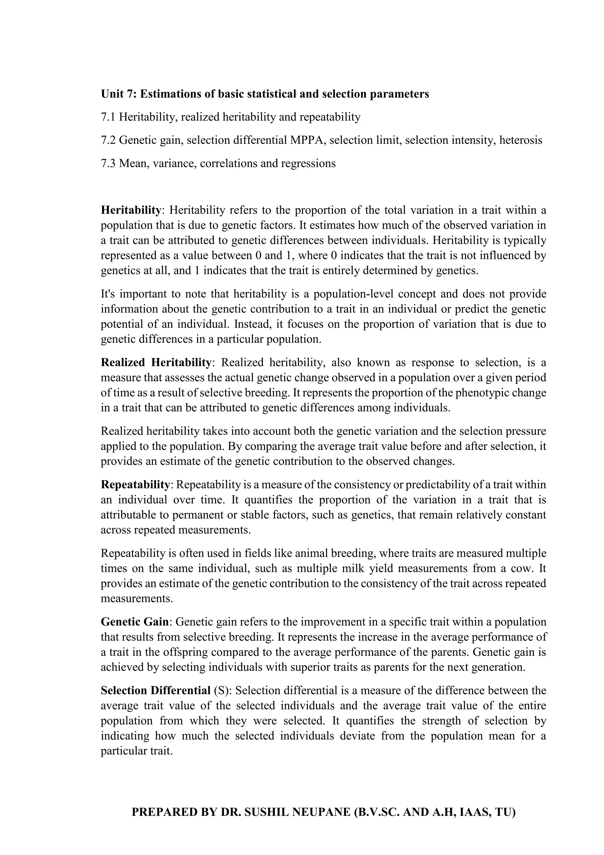 UNIT7- HERITABILITY.pdf