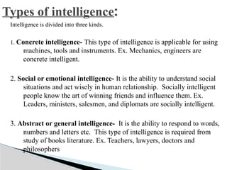 Unit 7- Intelligence.ppt, presentation- intelligence | PPT