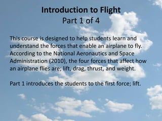 Unit 7 introduction to flight | PPT
