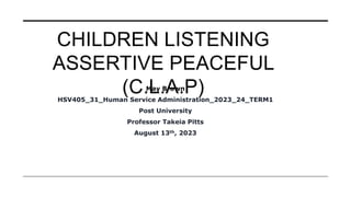 C.L.A.P. Proposal | PPT