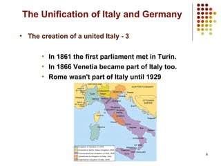 Unit 7 - The Unification of Italy and Germany | PPT