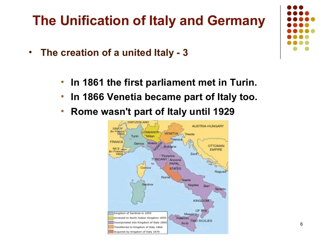 Unit 7 - The Unification of Italy and Germany