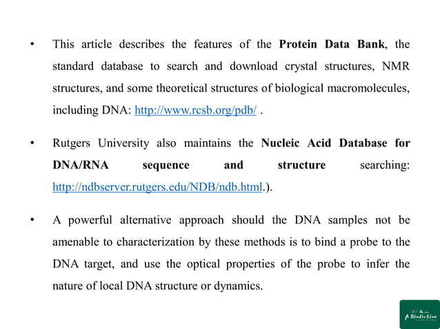 Probing of DNA structured with Nanoparticles | PPT