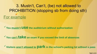 UNIT 7 - simplified - obligation, permission.pptx