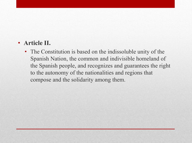 Unit 7. spanish constitution | PPT