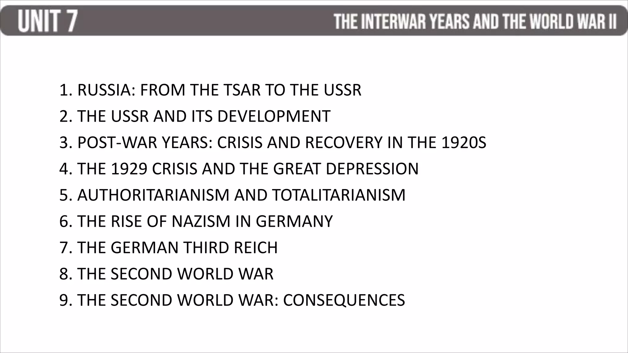 UNIT 7 - The Interwar Years and the World War II (I).pdf