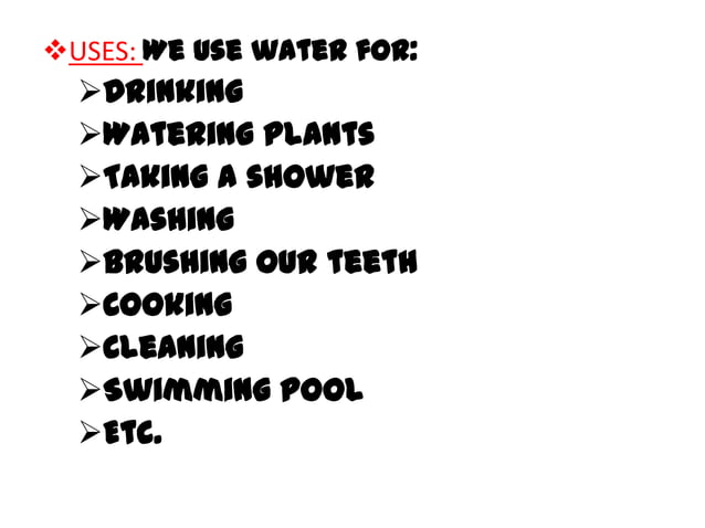 Unit 7 - WATER | PPTX