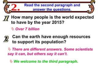unit 7 World population | PPT