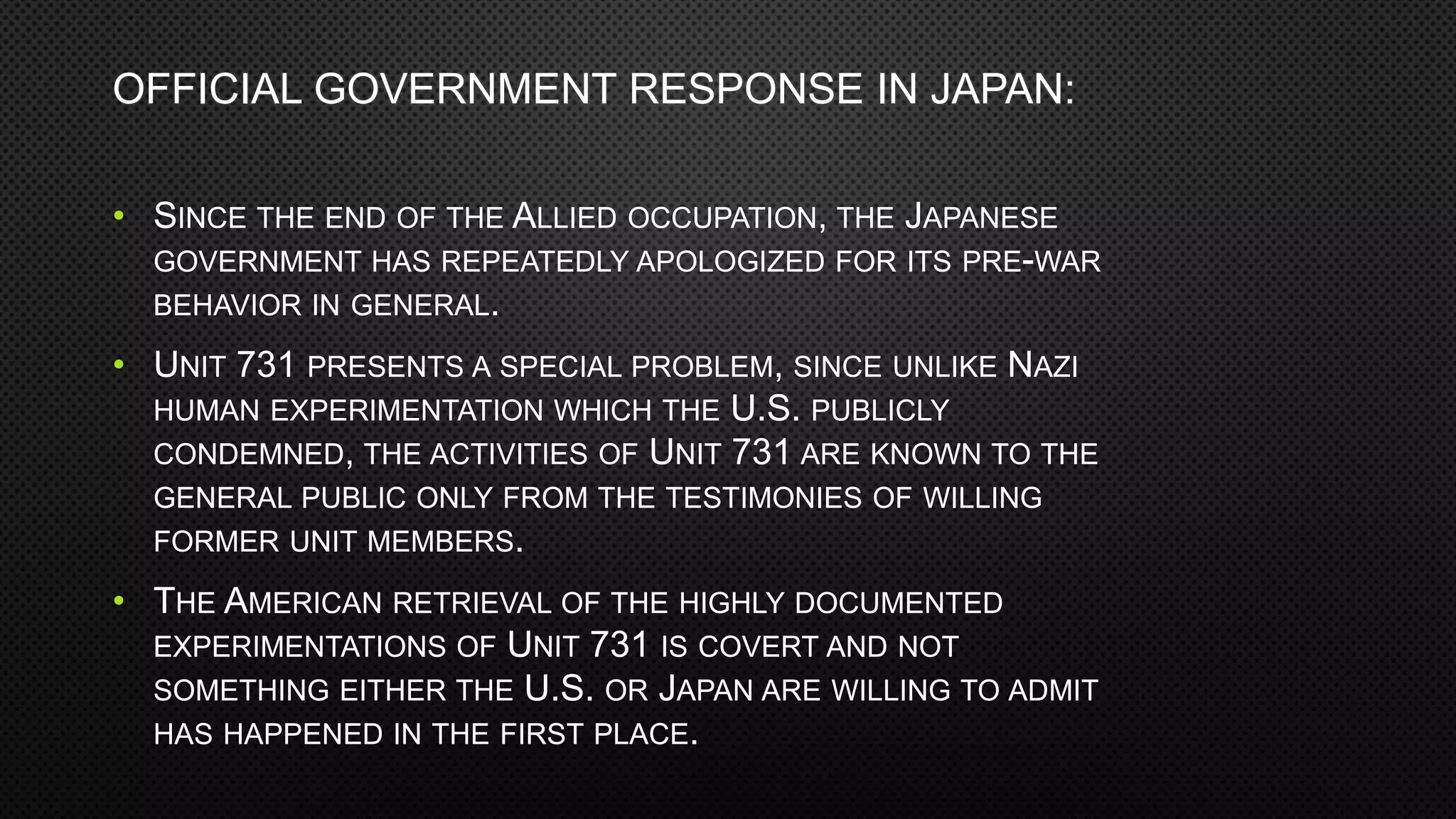 Unit 731 japan | PPTX