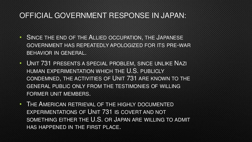 Unit 731 japan