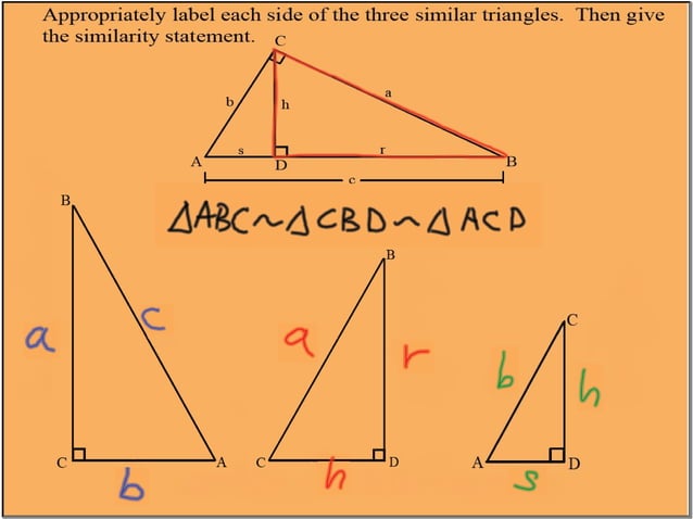 Unit 7 4 similarity in right triangles | PPT