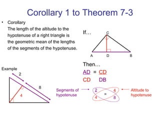 Unit 7 4 similarity in right triangles | PPT