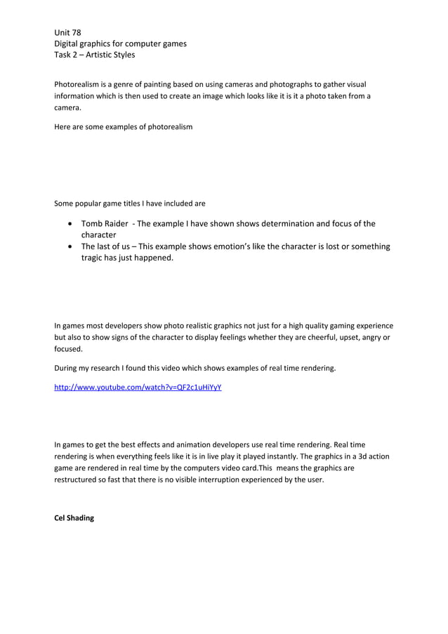 Unit 78 task 2 | PDF