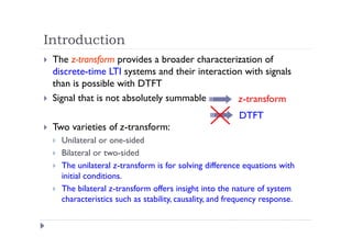 Unit 7 & 8 z-transform | PDF
