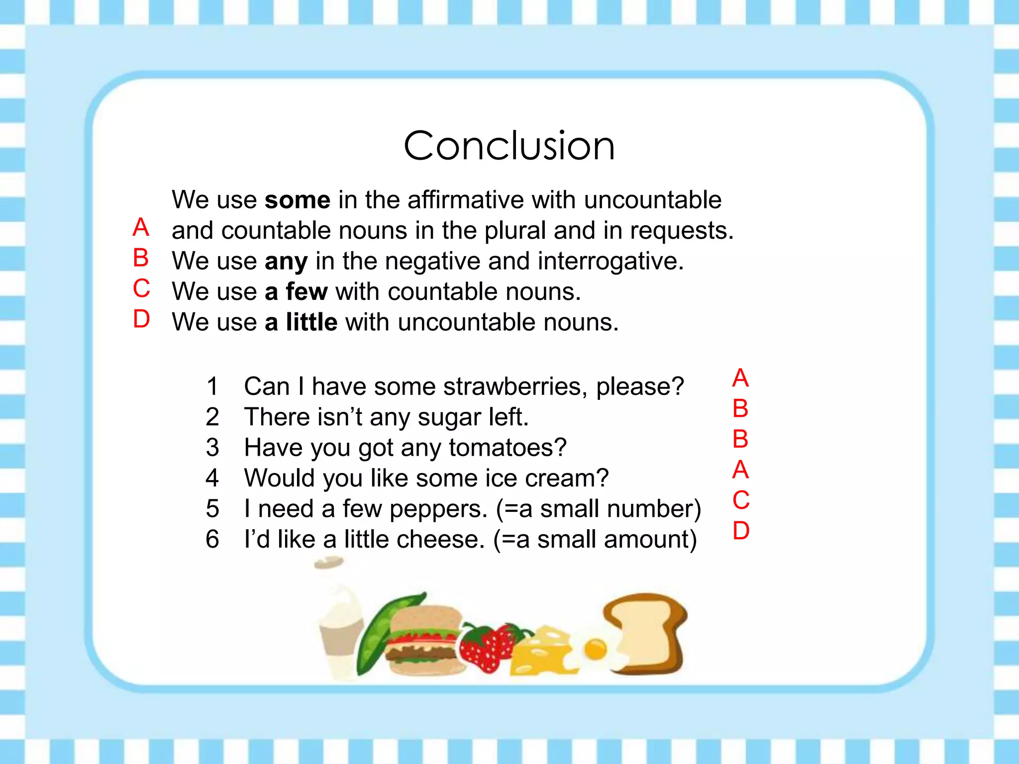 Dinner time /countable & uncountable/ | PPTX | Food & Drink