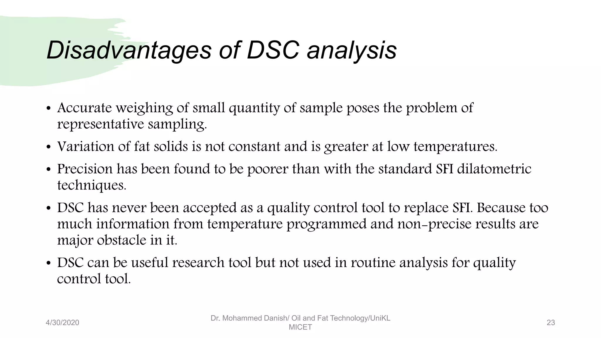 Analysis of oil and Fat(Unit 7) | PPTX