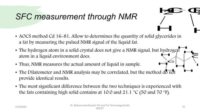 Analysis of oil and Fat(Unit 7) | PPTX | Chemistry | Science