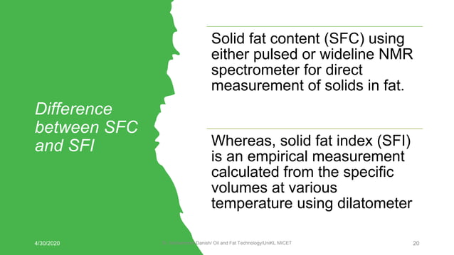 Analysis of oil and Fat(Unit 7) | PPTX | Chemistry | Science