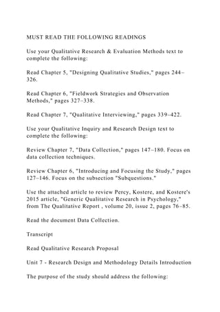 Unit 7 Assignment 1 - Research Methodologynote Please Read Th.docx