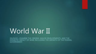 Unit 7B World War II | PPT