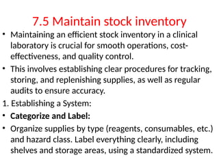 Clinical laboratory Inventory Management part 2nd for medical ...