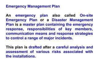 Unit7 disaster mgmt plan | PPT