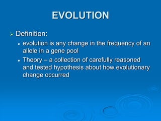 Unit 7 evolution 1 | PPT
