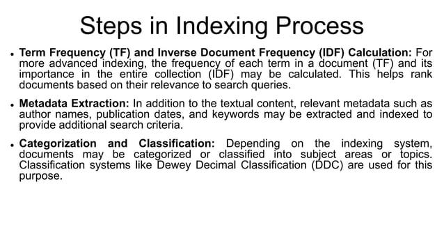 Indexing Process.pptx | Search | Internet