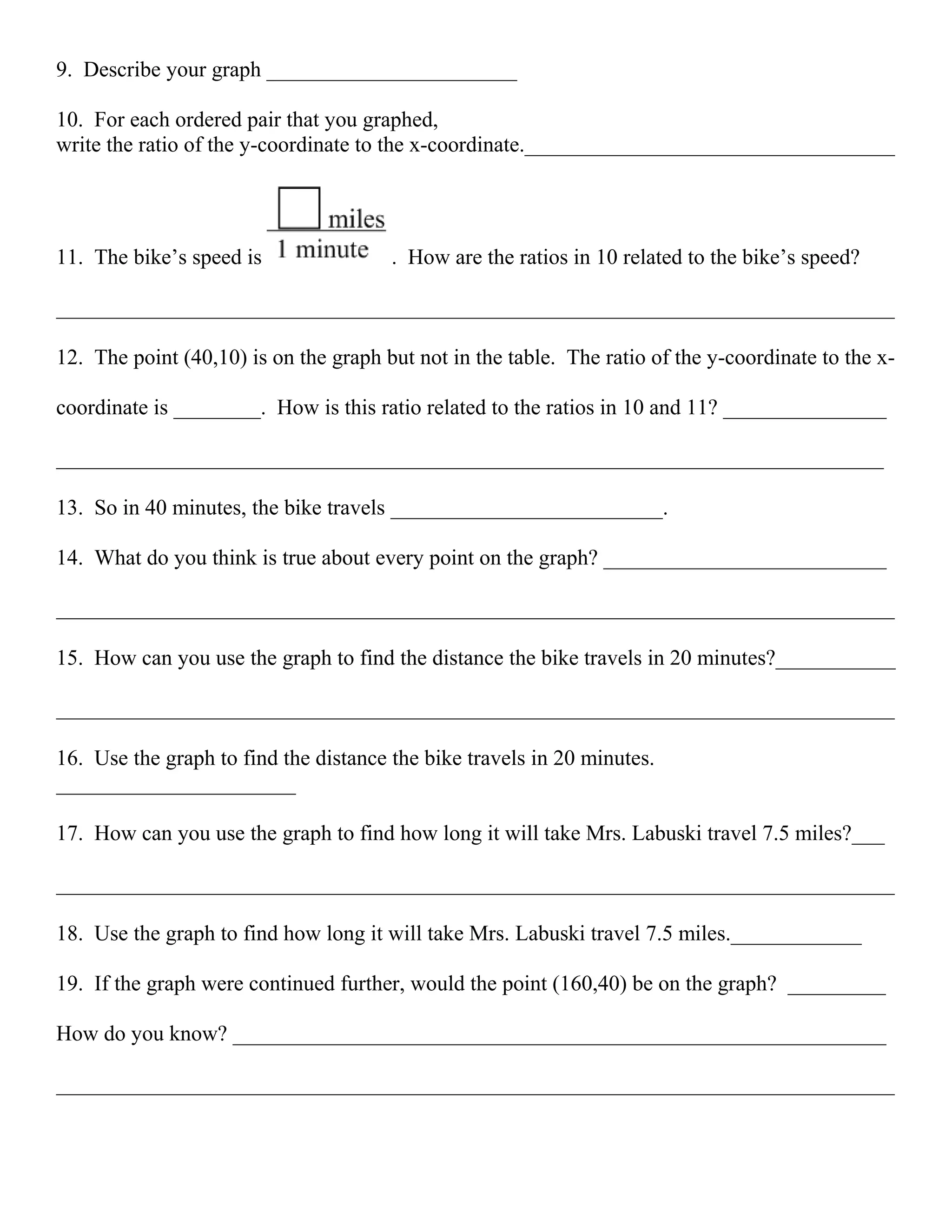 Unit 7 lesson 4 ratios tables and graphs | DOC