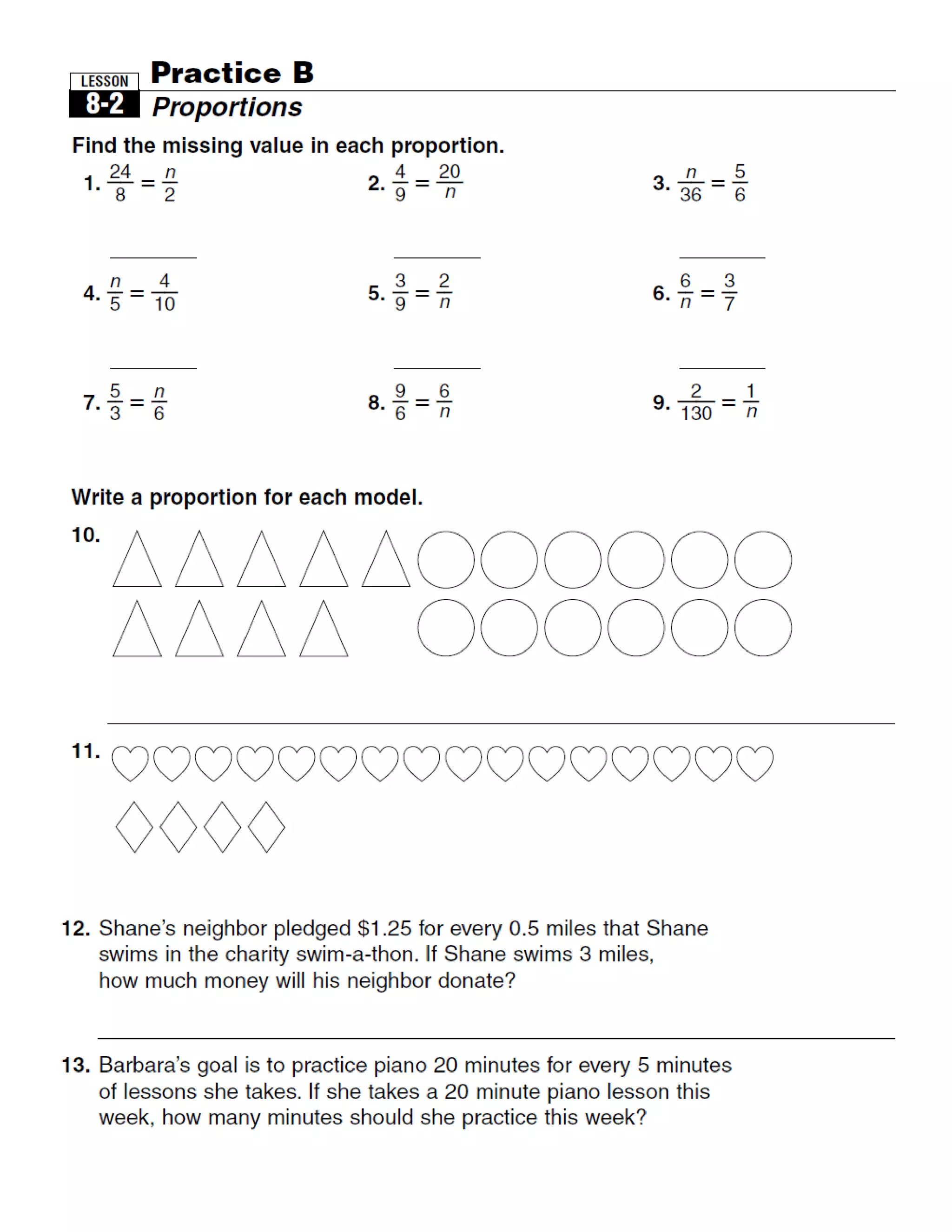 Unit 7 lesson 6 proportions | PDF
