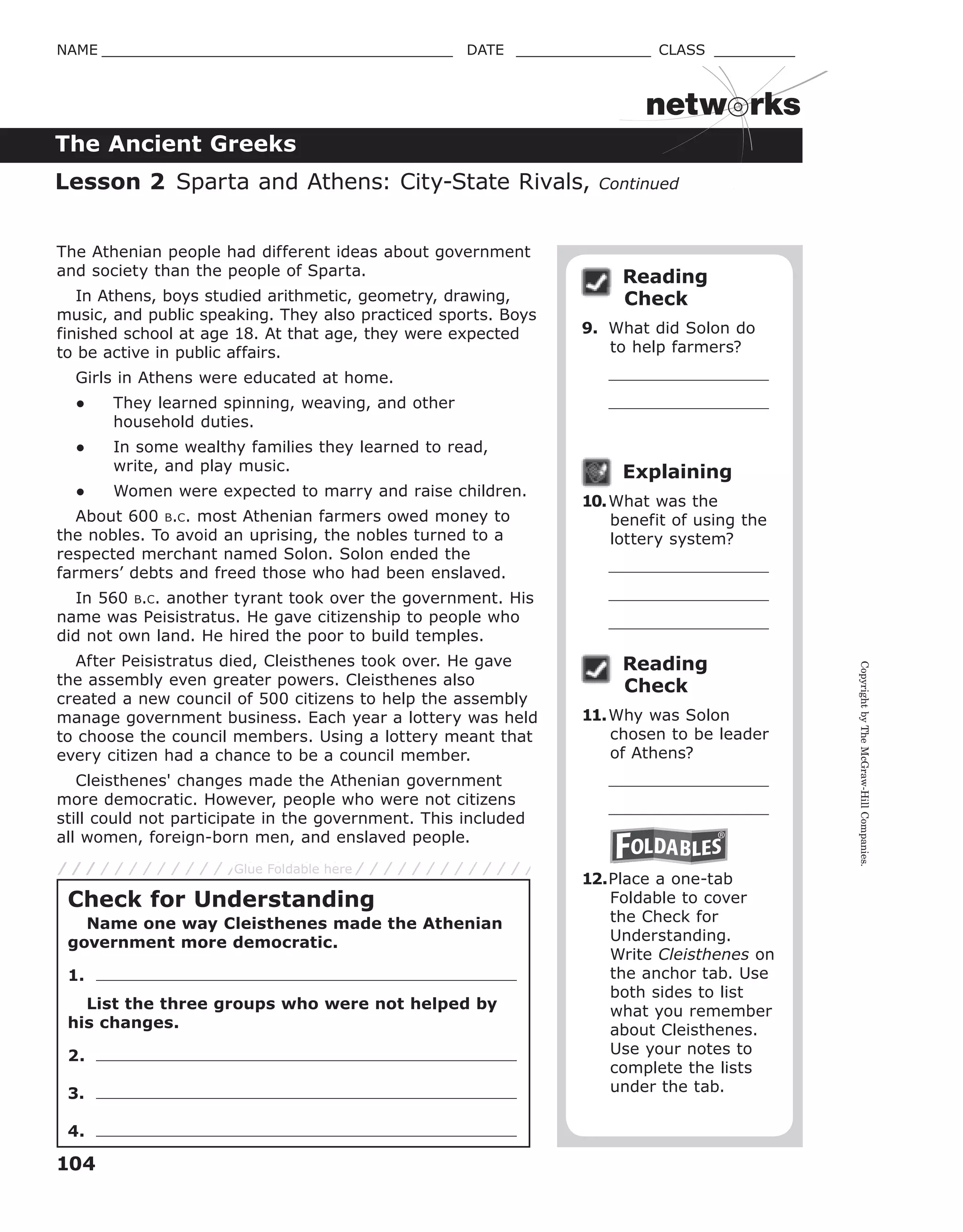 Unit 7 lessons 1 4 homework | PDF