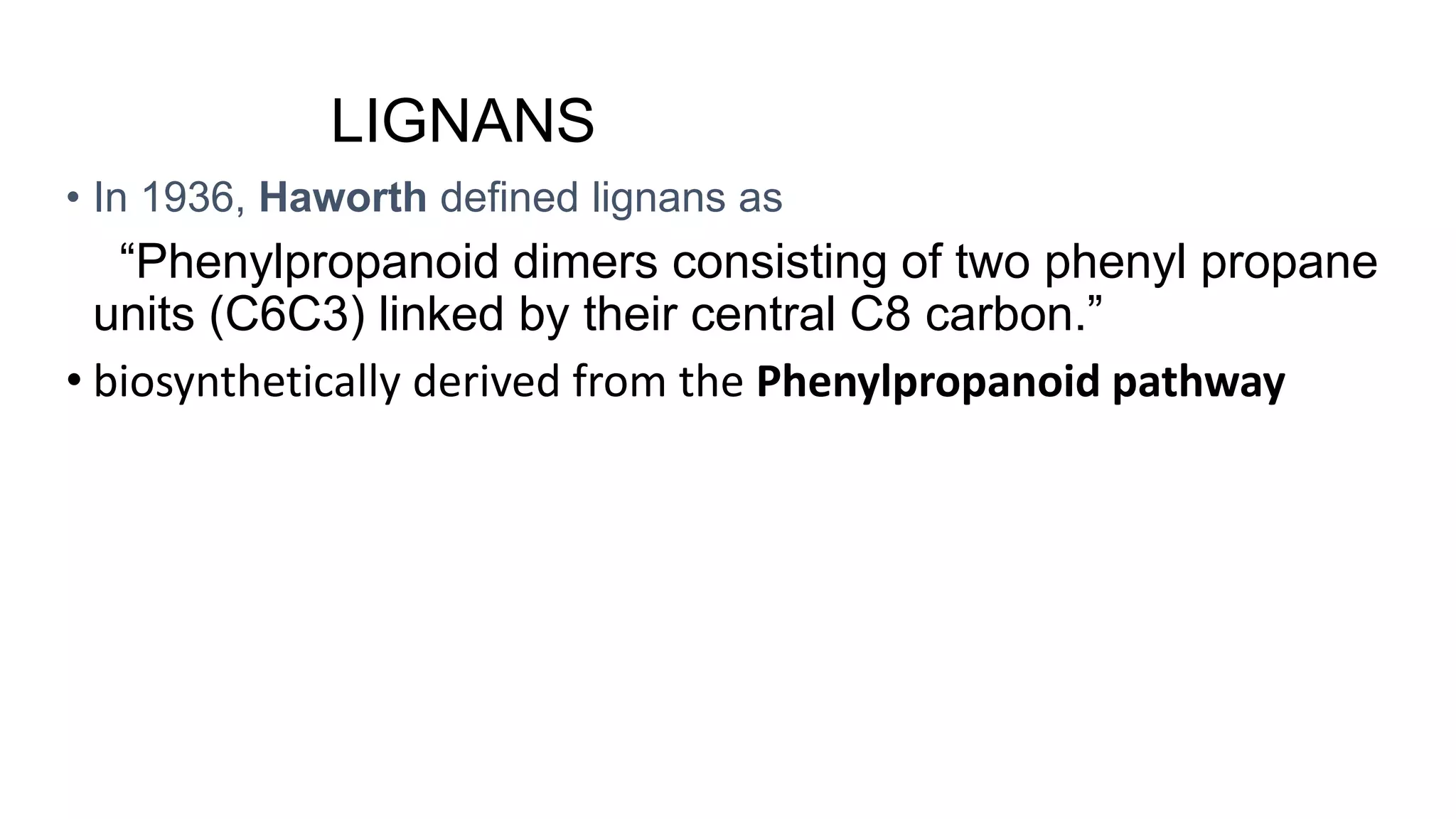 Lignans | PPTX
