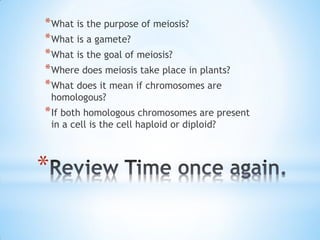 Unit 7 meiosis powerpoint (revised2006) | PPT