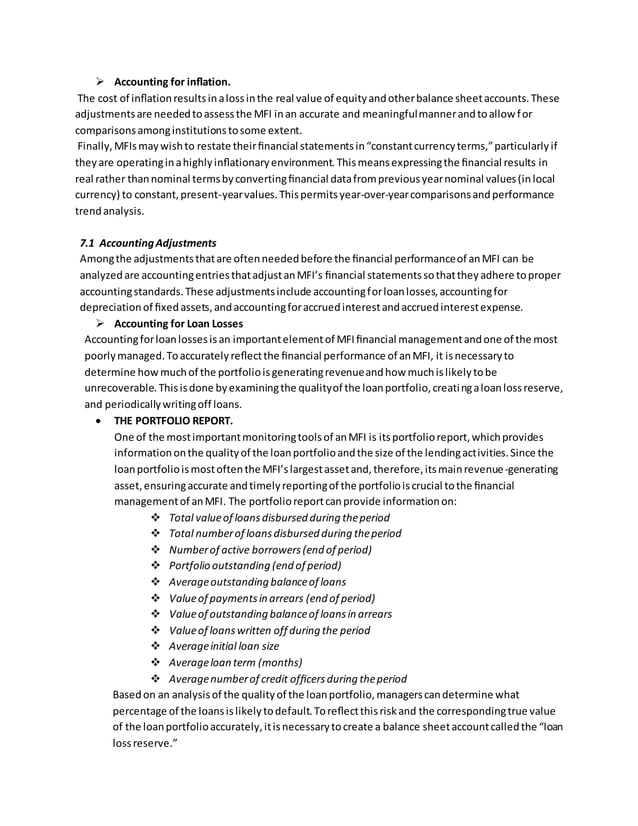 performance measurement of MFI | DOCX | Stocks and Bonds | Personal Investing