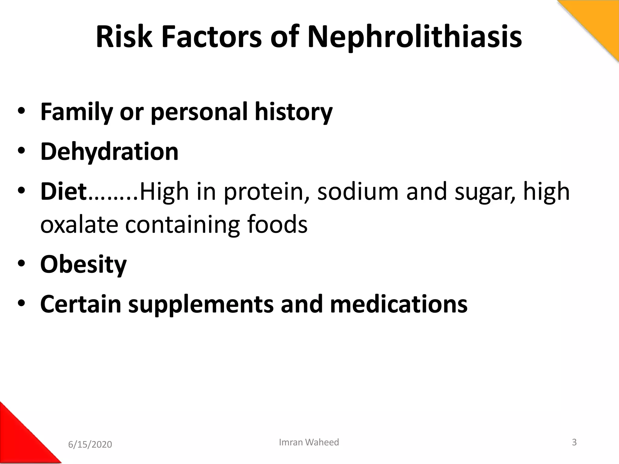 Unit 7; Nutritional consideration in the prevention and management of ...