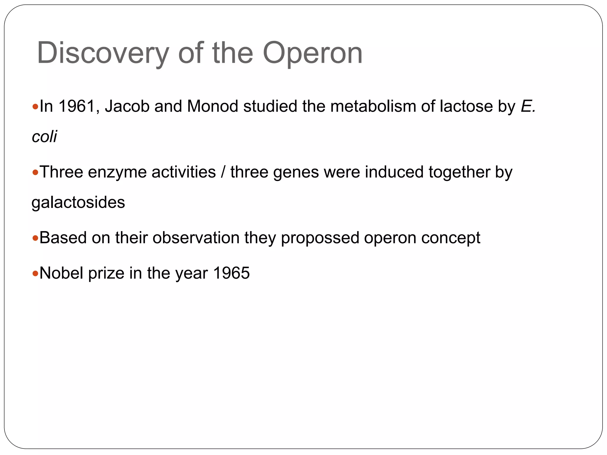 operon concept | PPTX