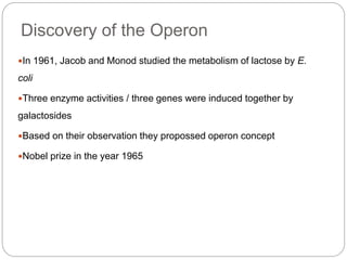 operon concept | PPTX