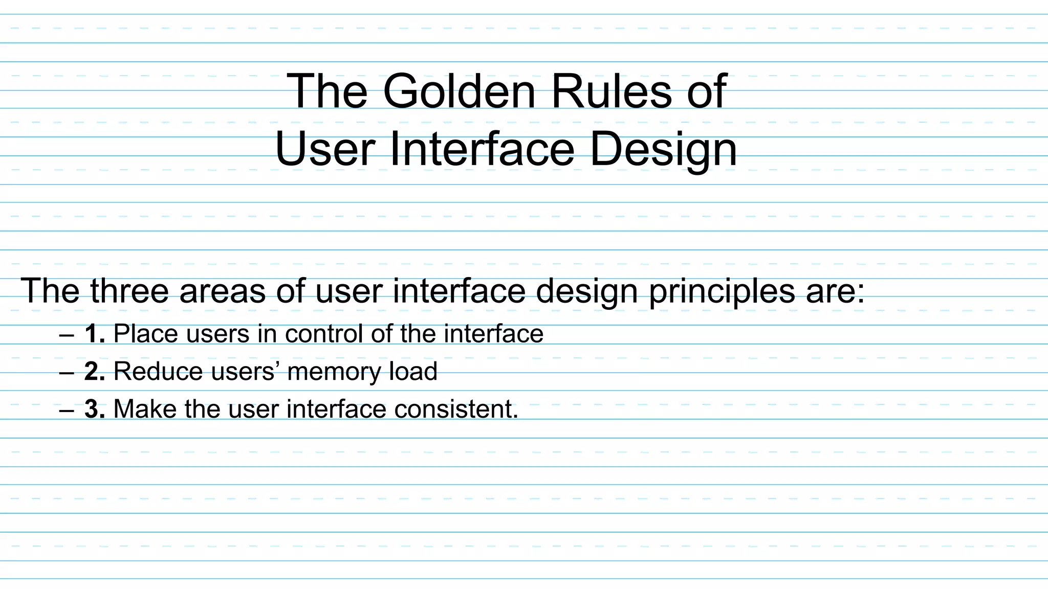 Unit 7 performing user interface design | PPTX